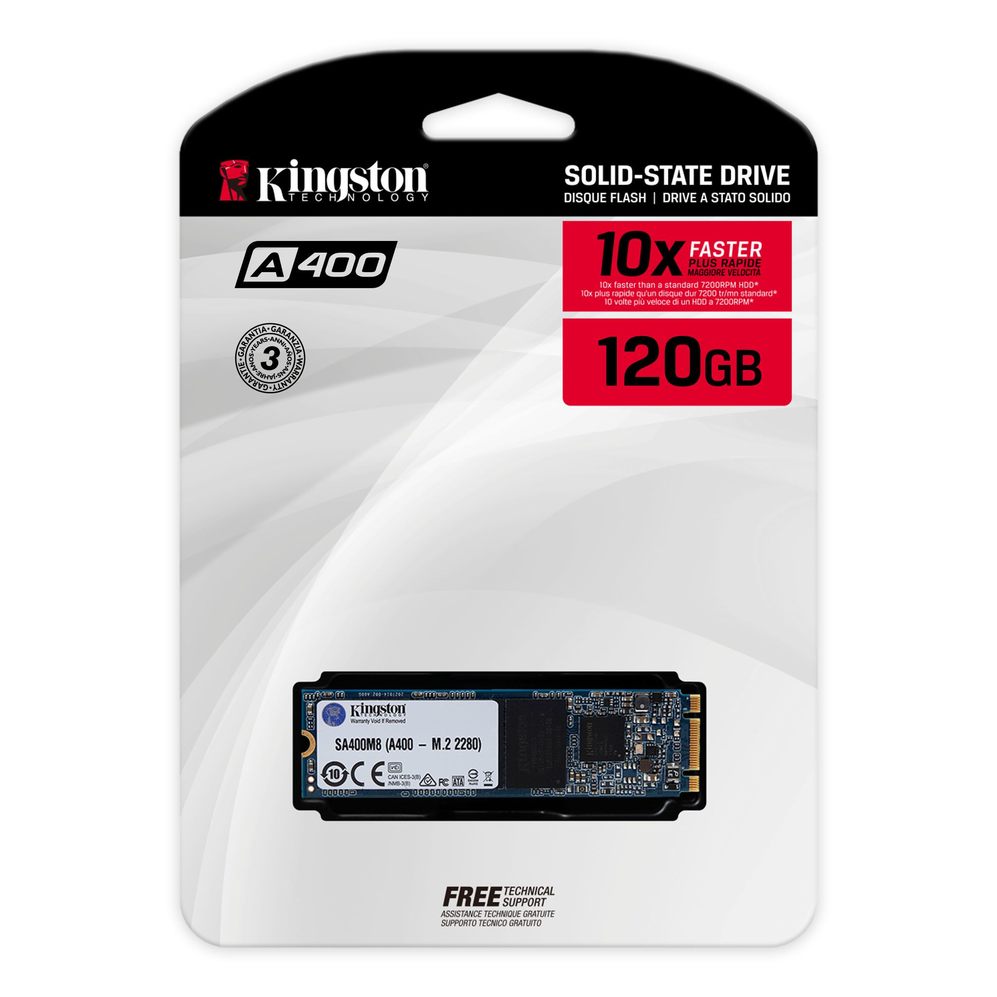 Unidad SSD 120GB M 2 2280 Kingston A400 Lectura 500 MB s Escritura Unidad SSD 120GB M 2 2280 Kingston A400 Lectura 500 MB s Escritura